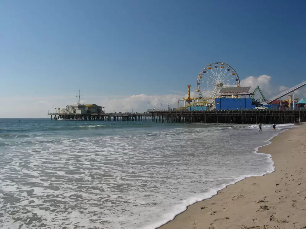 Santa Monica Beach and Pier